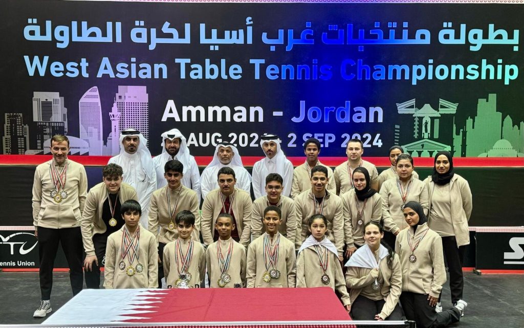 Qatari table tennis team wins six medals as West Asian Championship ...